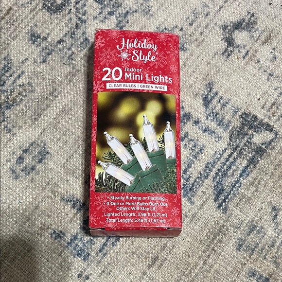 Holiday | Indoor Mini Lights With Clear Bulbs And Green Wire | Poshmark